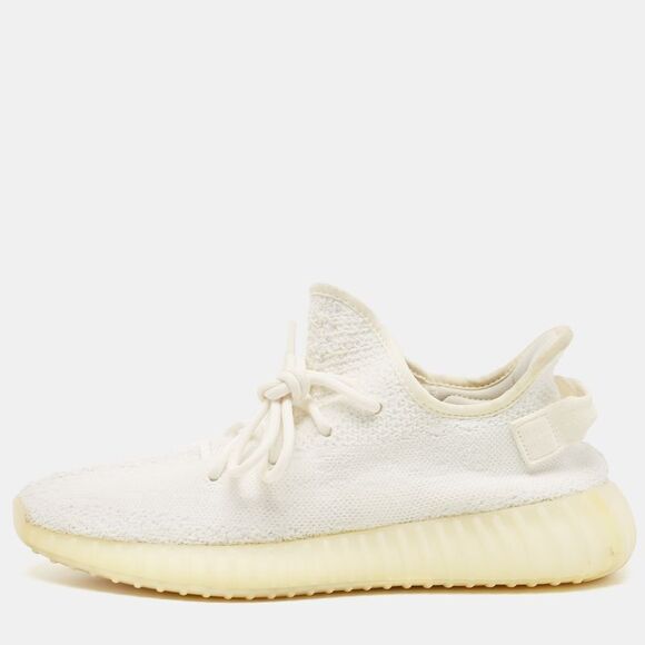 Yeezy | Shoes | Adidas X Yeezy White Knit Fabric Boost 35 V2 Triple ...